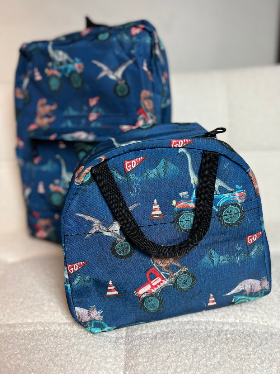 PJ’s Dino Truck - Backpack/Lunch Bag Set – Meraki Hollow
